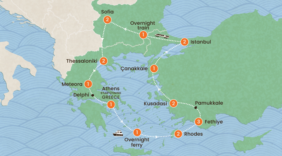 Tour | Greece & Turkey: Temples & Tides 2026 | Topdeck | TGTAA6